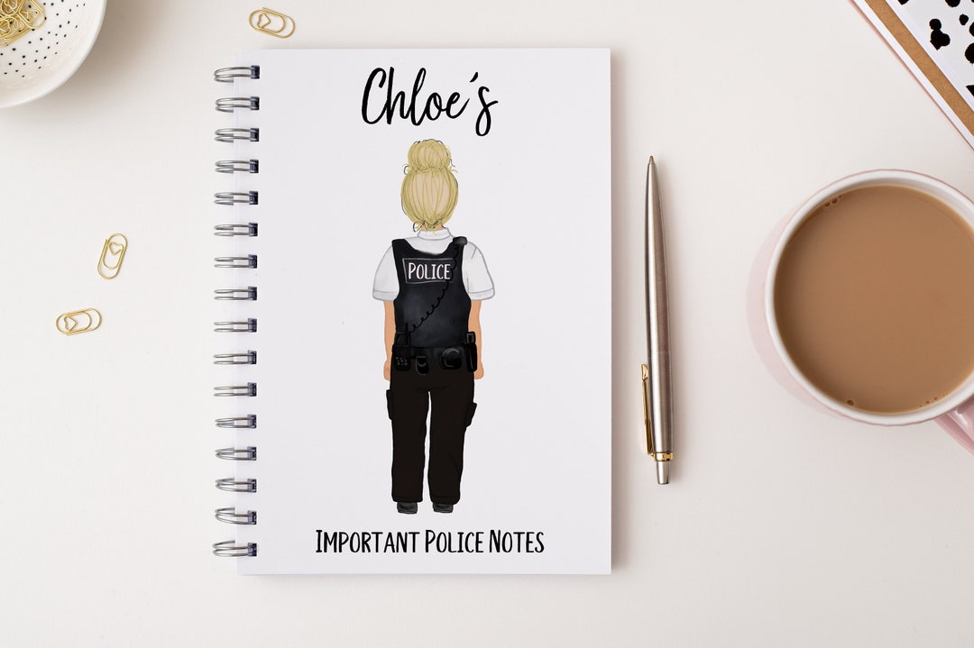 Personalised Police Notebook, Police Officer Gifts, Trainee Police ...