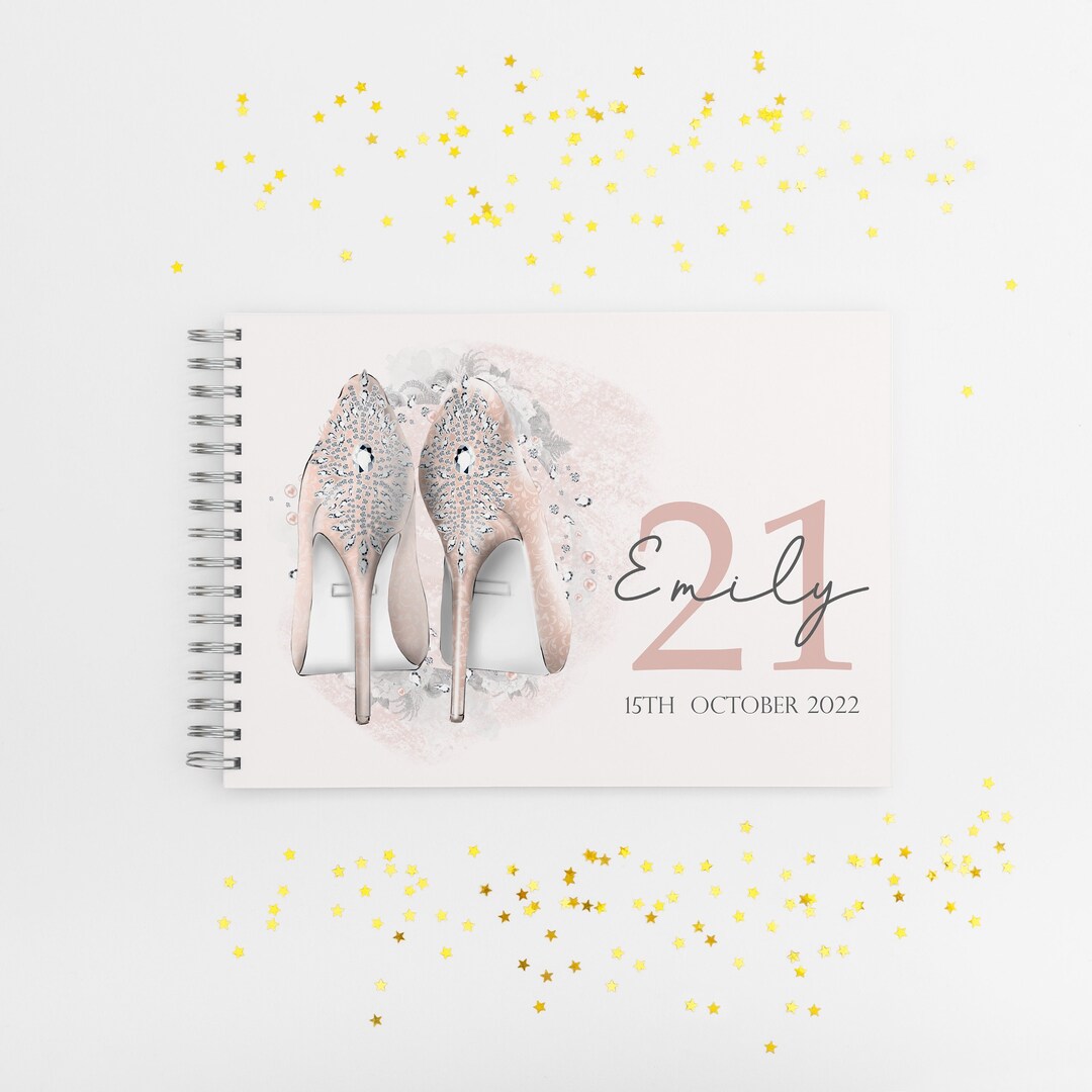 Personalised 21st Birthday Guest Book, 21st Birthday Scrapbook ...