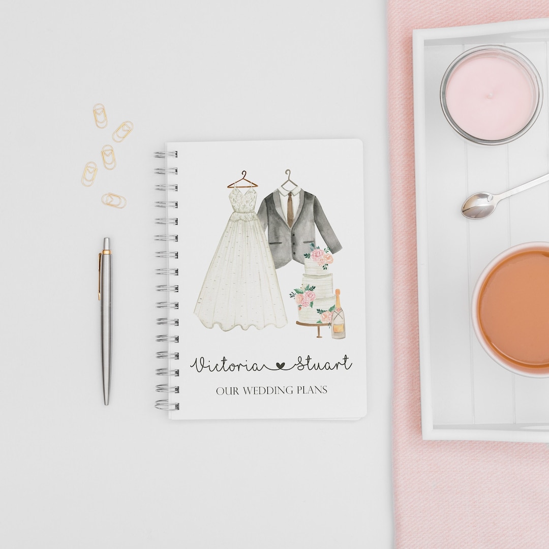 Personalised Wedding Planner Notebook Journal, Wedding Notebook ...