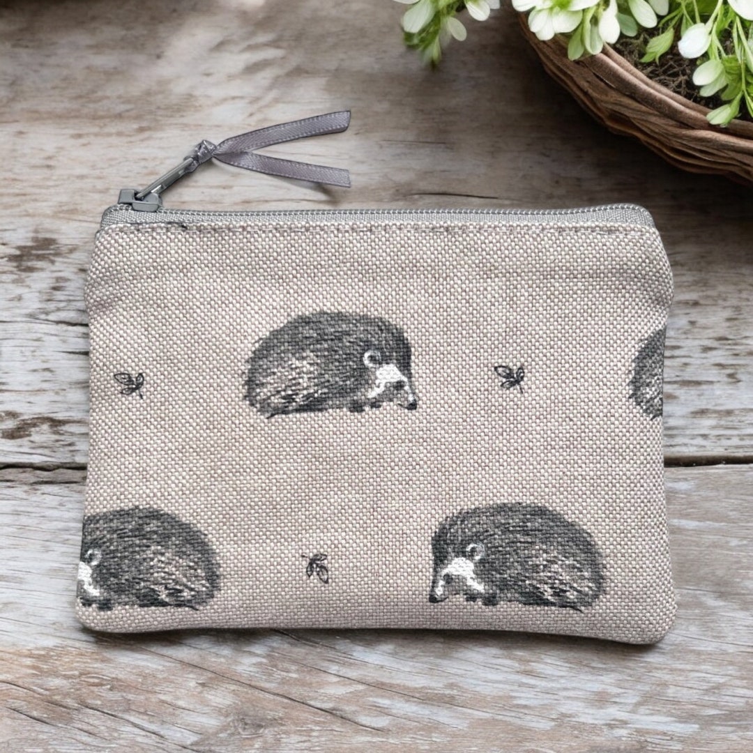 Hedgehog Coin Purse, Zipper Bag, Card Holder, Gift Card Bag, Gift for ...