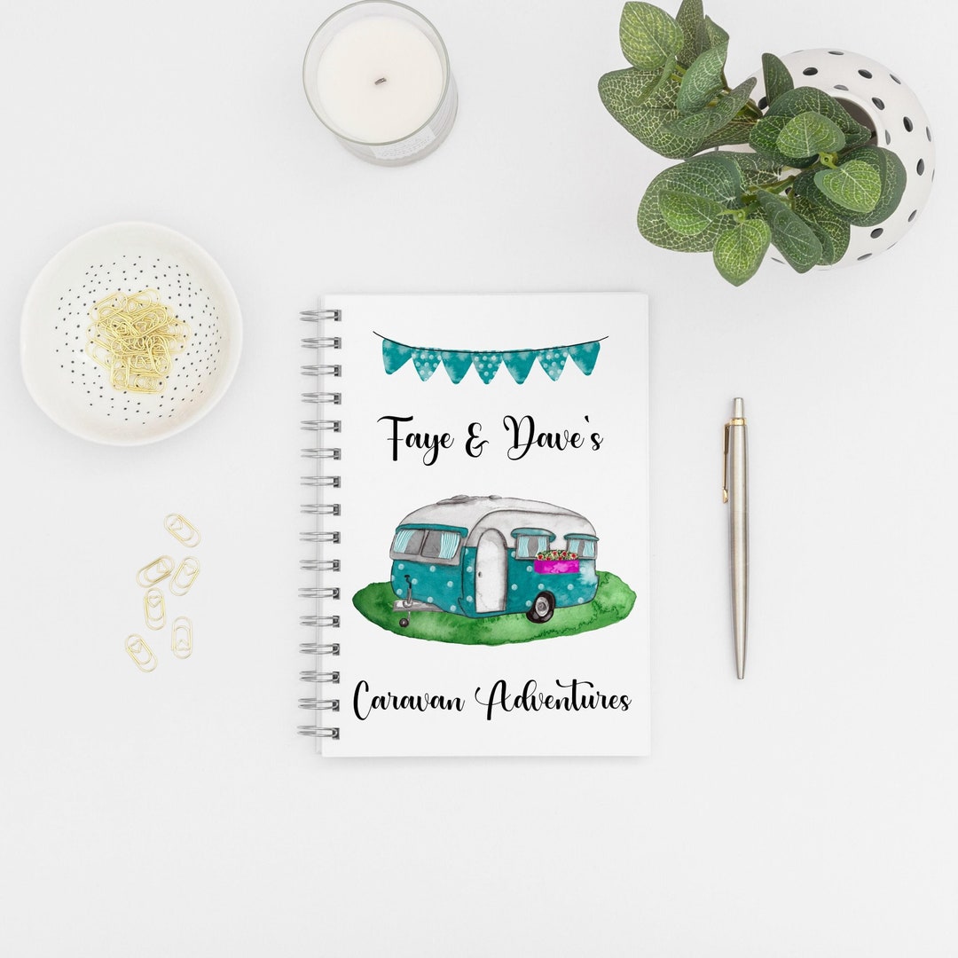 Personalised Caravan Notebook Journal, Caravan Notebook, Caravan ...