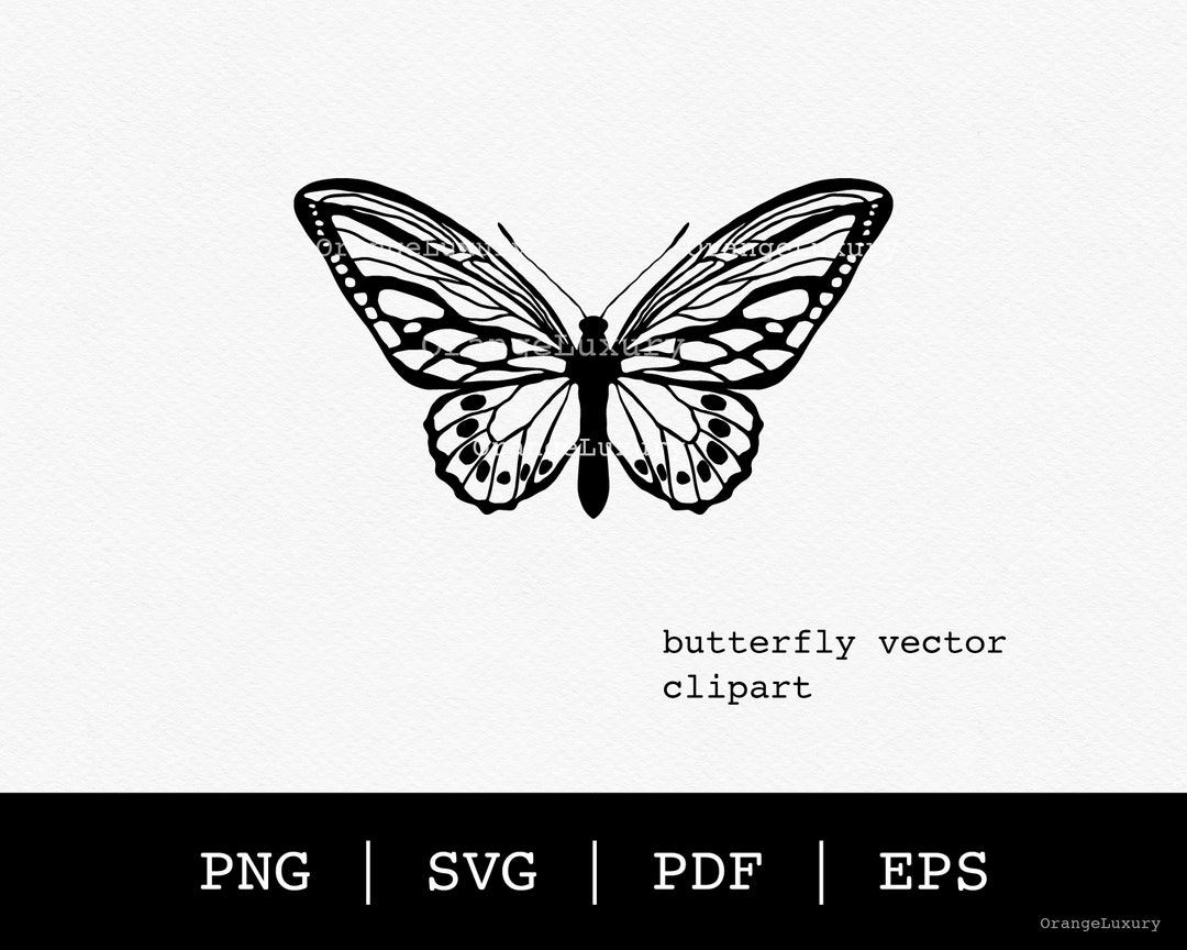 Mariposa SVG, Monarca Svg, Mariposas Svg, Buttefly Clipart, Vector de ...