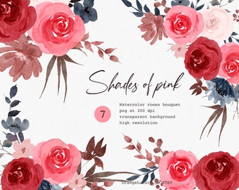 Watercolor Autumn Clipart Fall Clipart Watercolor Digital - Etsy