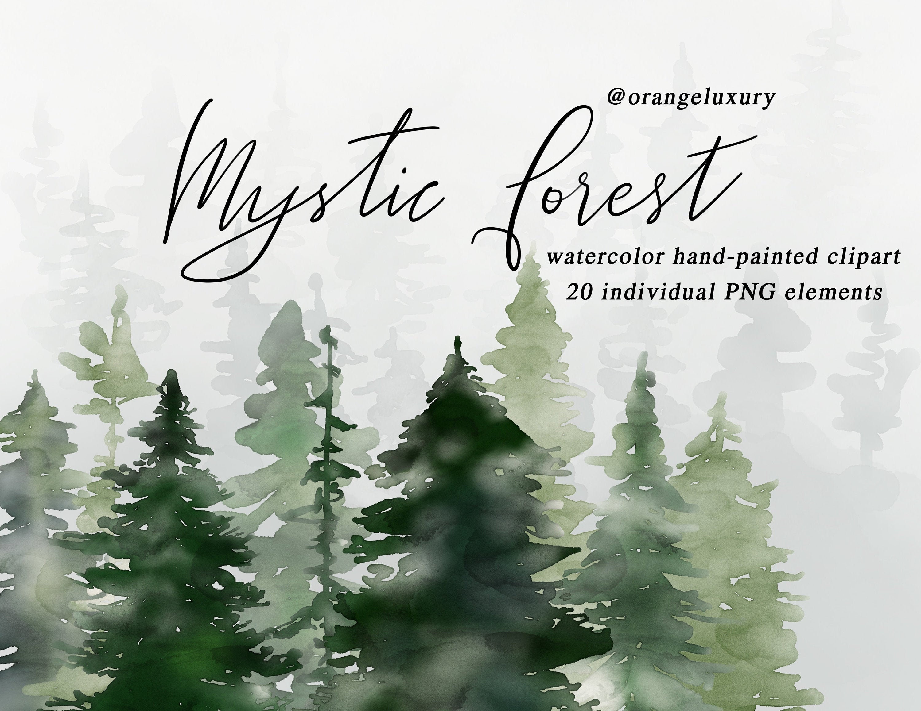 Pine Tree Forest Clip Art