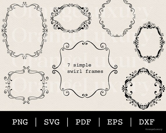 Simple Swirl Border Vector