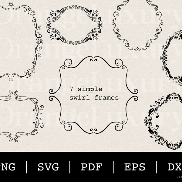 Swirl Frame - Etsy