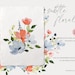 Watercolor Flowers Floral Wreath Clipart Blue Flowers - Etsy