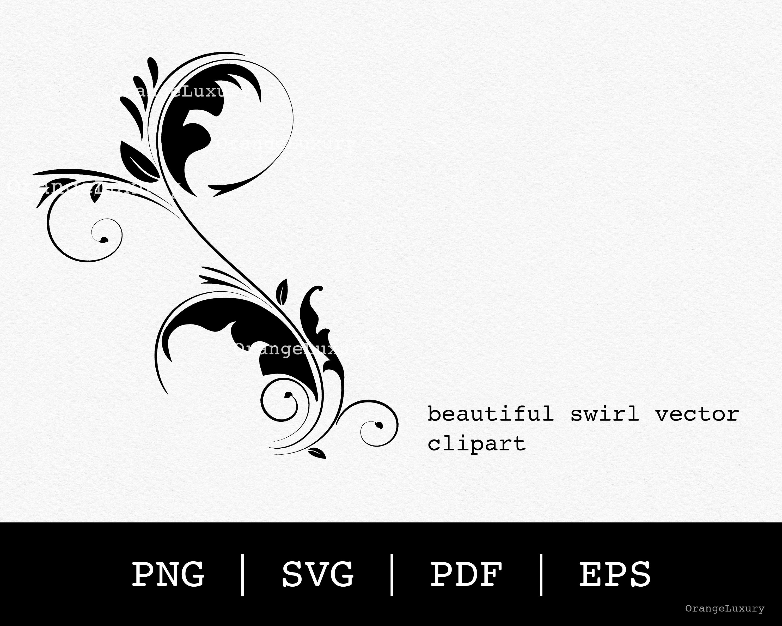 Flourishes And Vines Clipart