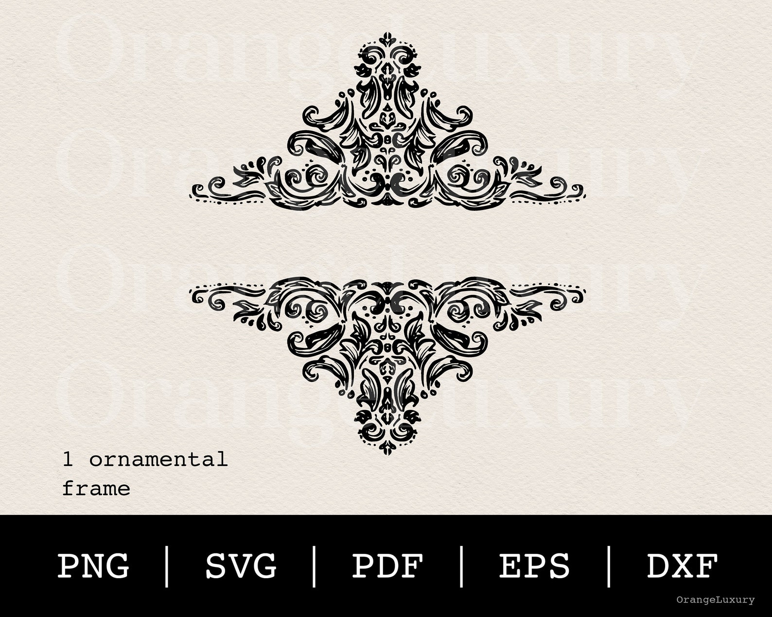 Frame SVG Swirl SVG Decorative Frame Svg Flourish Svg - Etsy