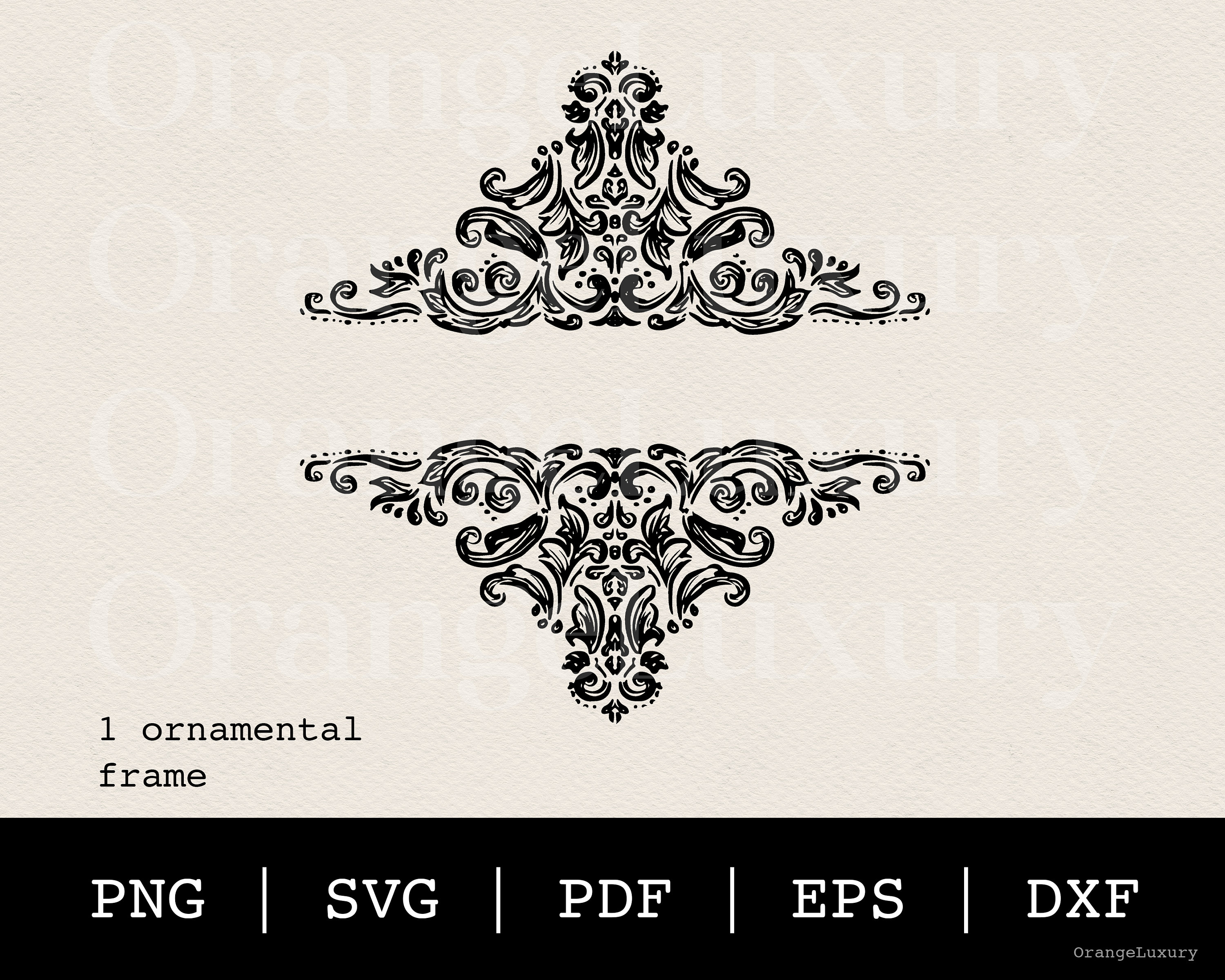 Frame SVG Swirl SVG Decorative Frame Svg Flourish Svg - Etsy