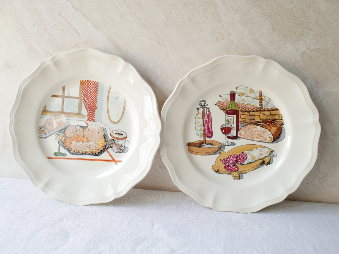 Set of 4 Italian Vintage plates-Collectible Plates-Vintage | Etsy