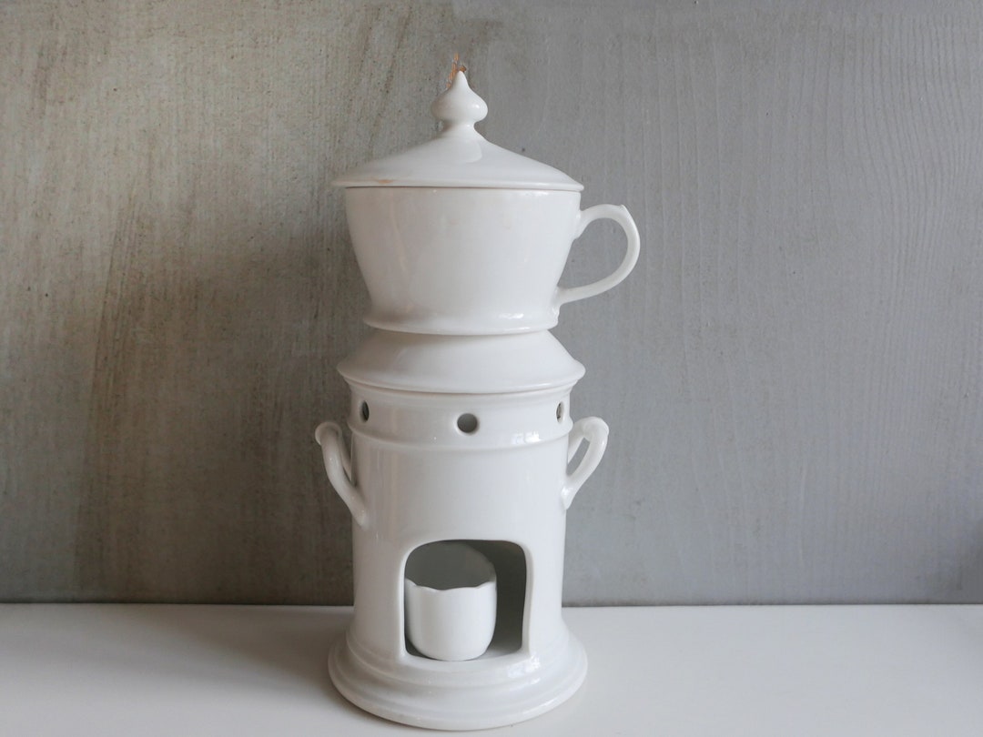French Antique Individual Teapot-white Porcelain Single Herbal Teapot ...