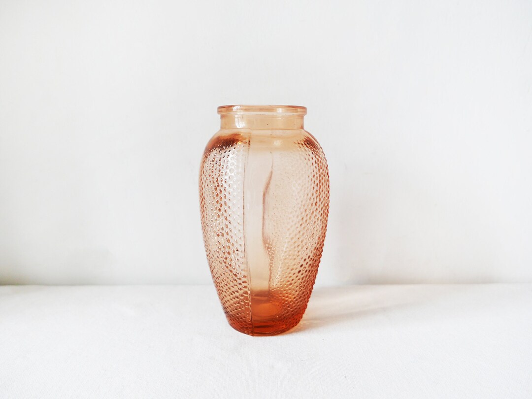 Rose Glass Vase-flower Vase-vintage Flower Vase-art Glass Vases-trumpet ...