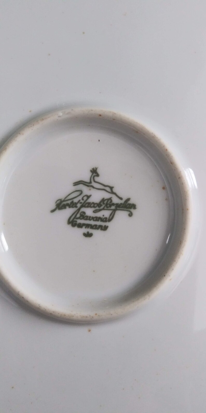 Ornate Large Decorative Plate by Hertel Jacob Porzellan, Handpainted ...