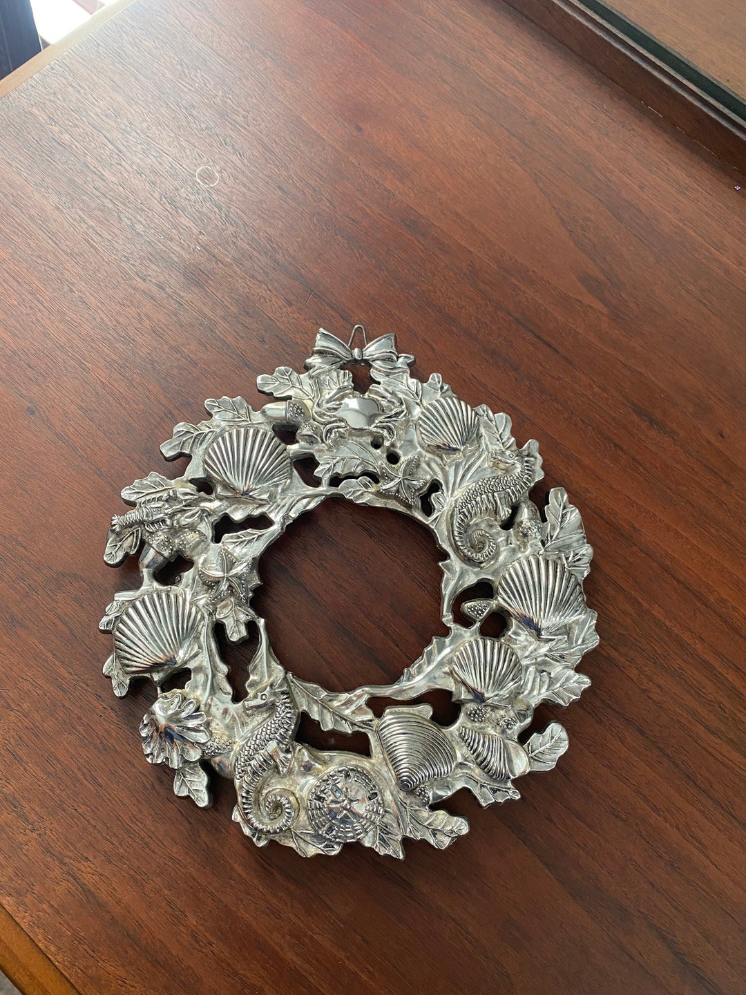 RARE Godinger Silverplate Wreath Small Repousse Bas Relief - Etsy