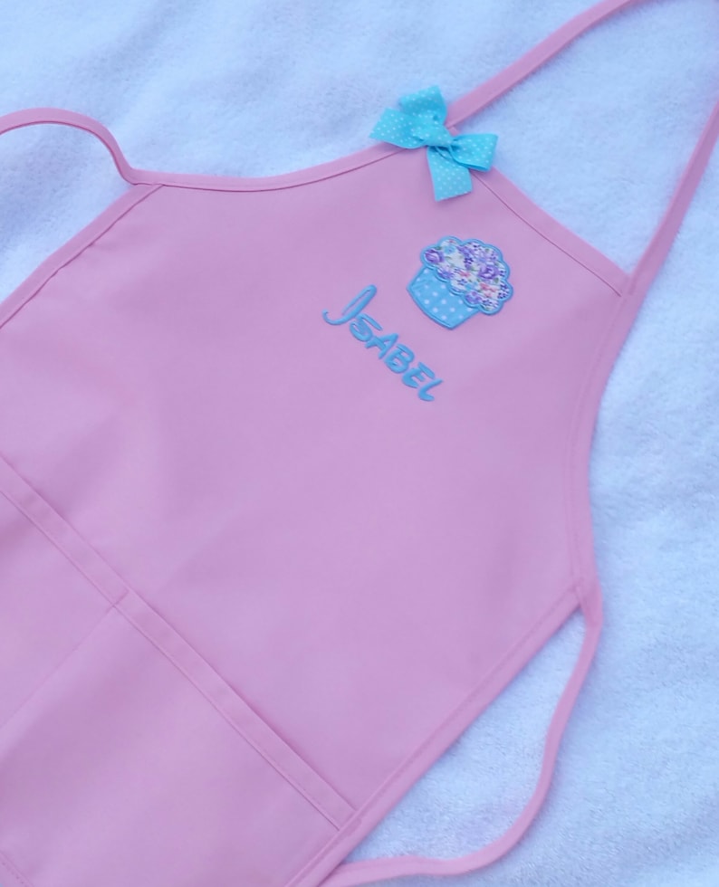 Personalized Cupcake Children Aprons/ Personalized Kids Apron ...