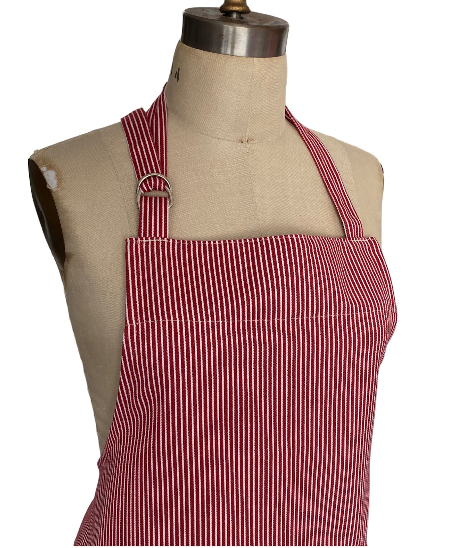 Plus Size Striped Unisex Apron / Striped Plus Size Apron / Striped ...