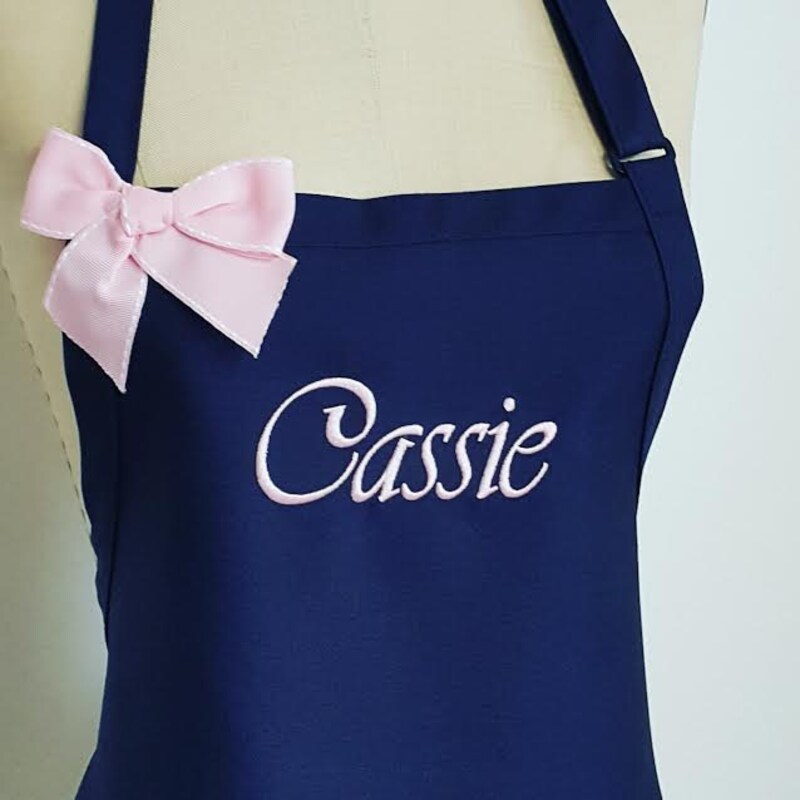 Navy Blue Apron - Etsy