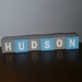 Hudson Wooden Blocks in Grey and Aqua Color / New Baby Neusery ...
