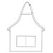 Got Pie Apron/royal Blue Apron With White Embroidery Thread / Pie Apron ...
