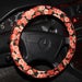 SALE) Red and Pink Roses Steering Wheel Cover/ Black Floral Wheel Cover ...