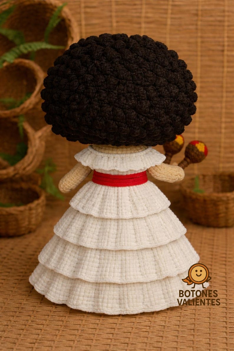 Bomba Bella Amigurumi Crochet Doll Pattern | Puerto Rican Folk Art (PDF ...