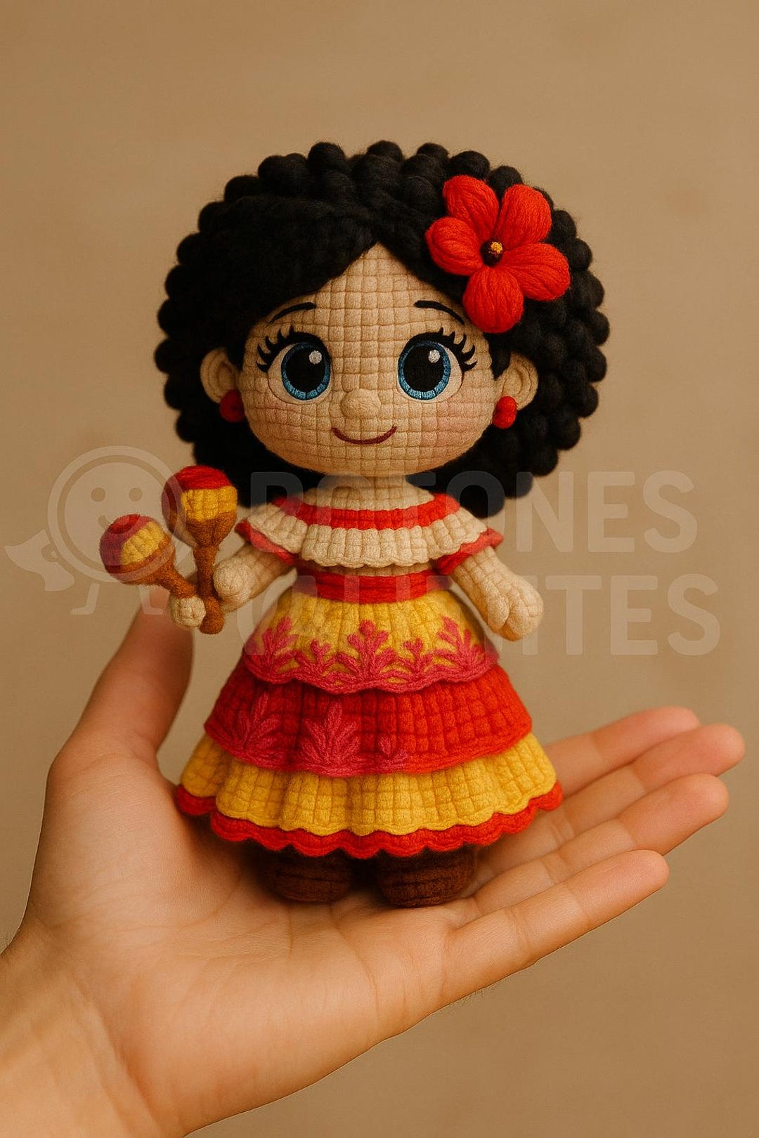 Puerto Rican Amigurumi Doll -bomba Bella Crochet Pattern -instant PDF ...