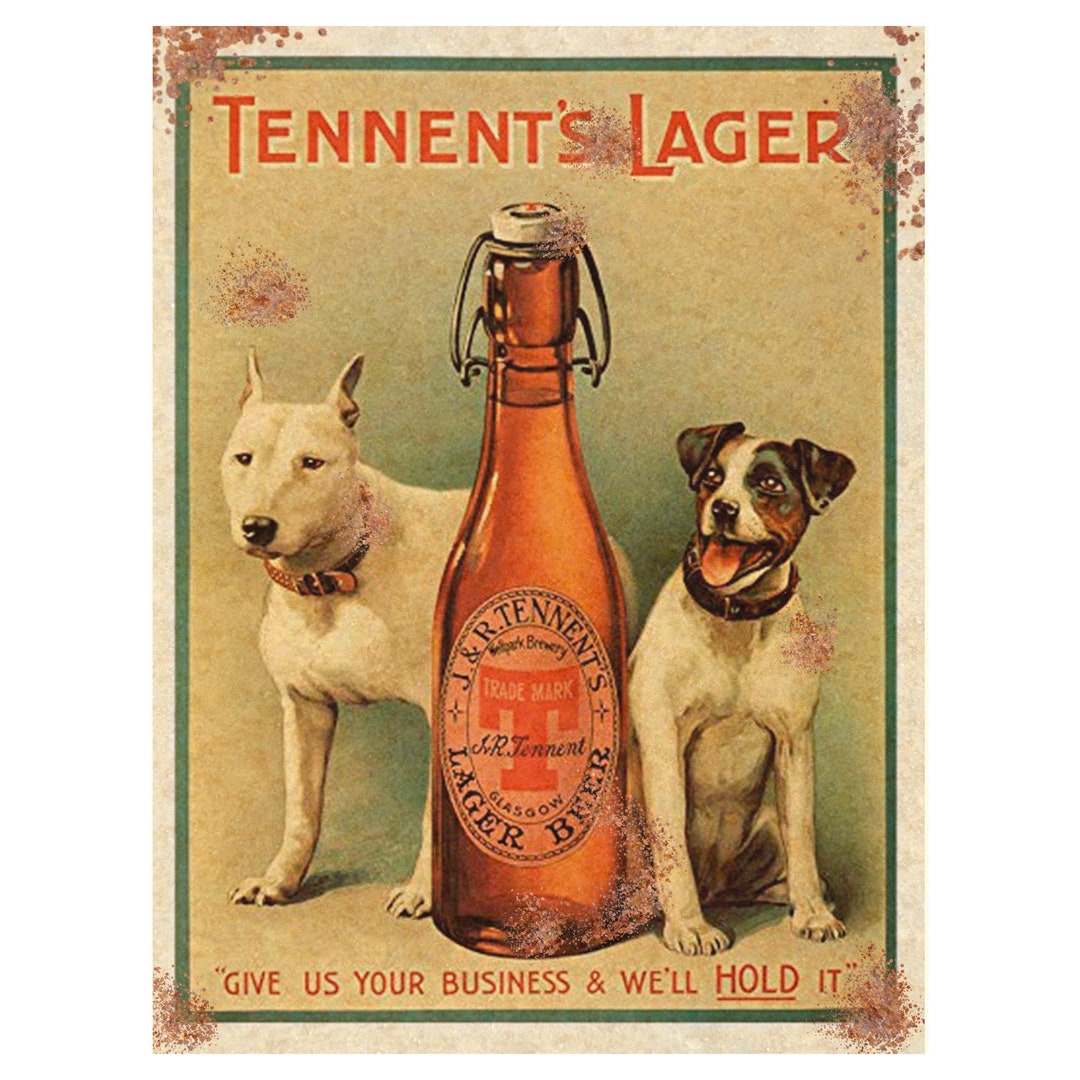 Tennants Lager Garden Party Metal Wall Garage Sign Classic - Etsy
