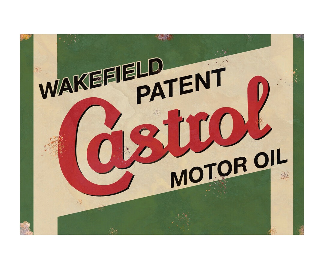 Castrol Motor Oil GTX Vintage Garage Advertising Sign Workshop - Etsy