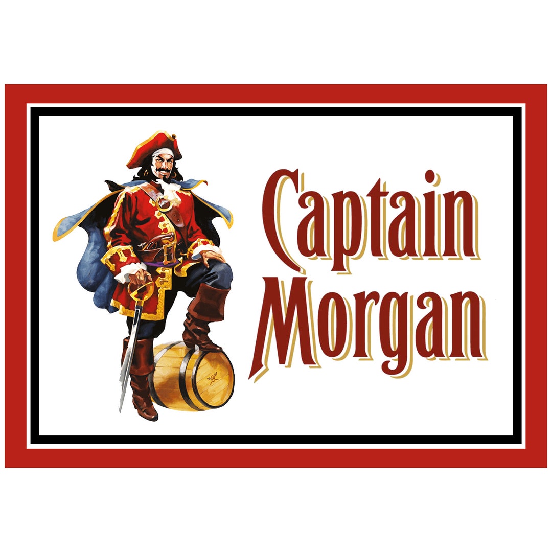 Captain Morgan Tin Metal Sign Tin Metal Sign Old Sign Classic - Etsy