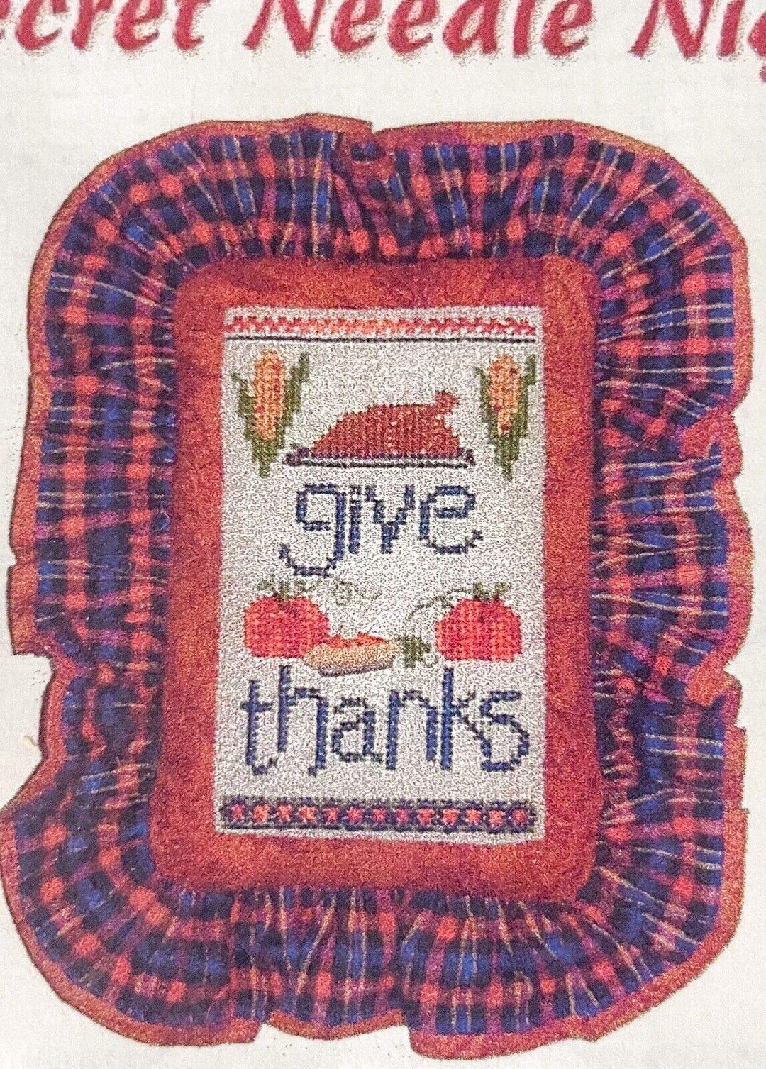The Silver Needle Cross Stitch Kit give Thanks Secret Needle Night Oct ...