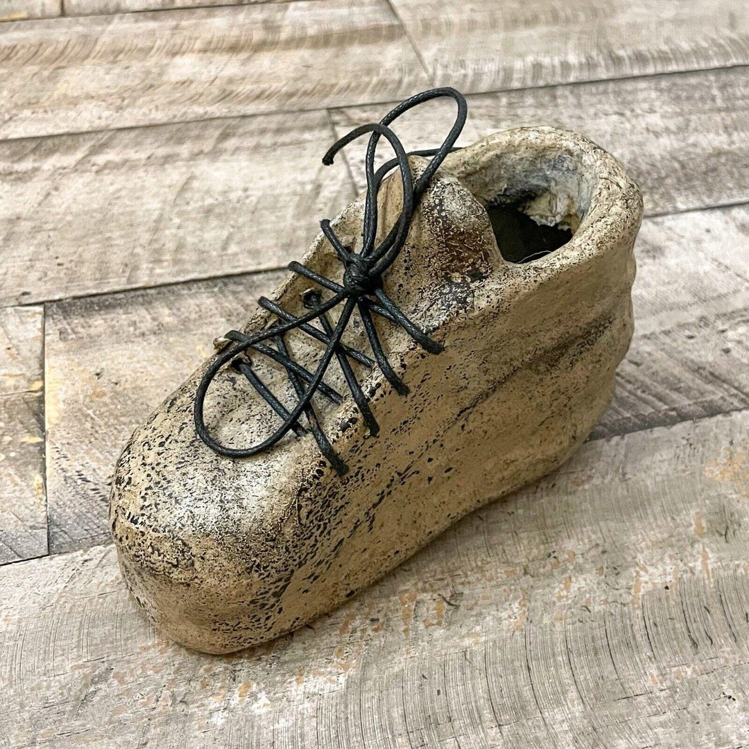 Vintage Paper Mache Baby Shoe Handmade Figurine Brown 5.5 X 4 - Etsy