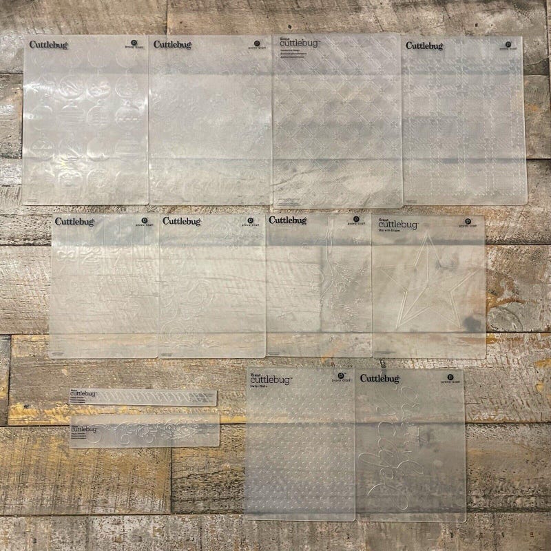Cuttlebug Embossing Folders - Etsy