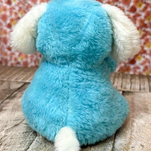 Rushton Laughing Puppy Dog Rubber Face Plush Blue & White Vintage 6” - Etsy
