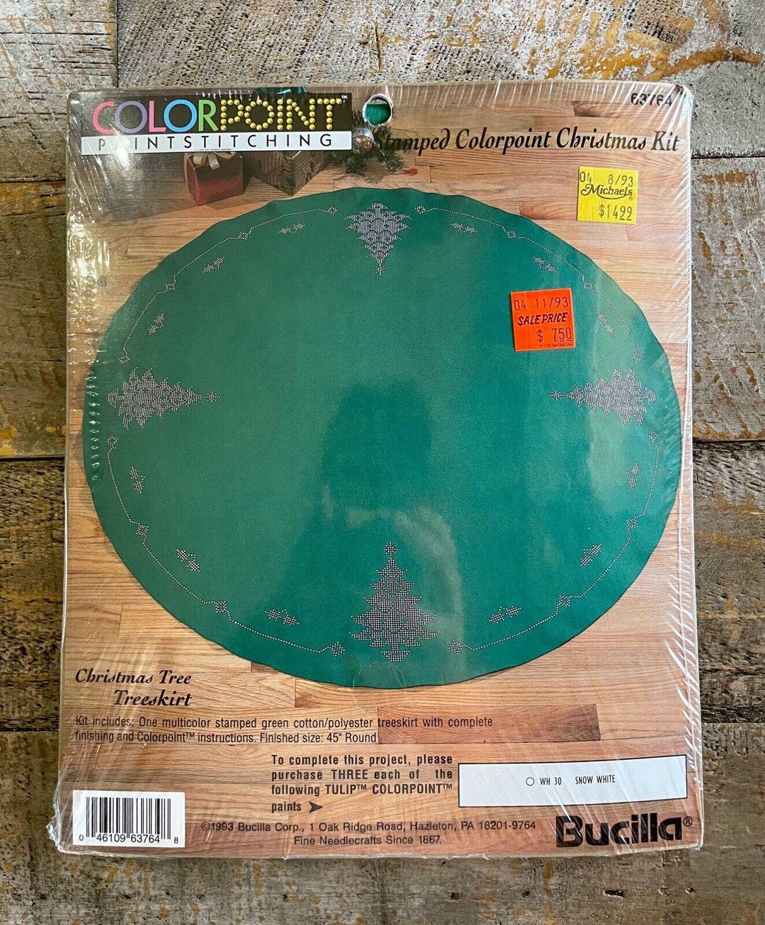 Bucilla Colorpoint Tree Skirt Kit 63764 Christmas Paint Stitching ...