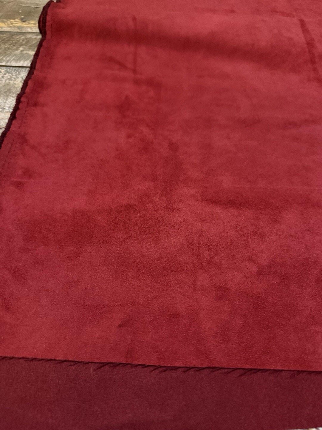 Red Faux Micro Suede Upholstery Fabric Polyester for Fashion Drapery 39 ...