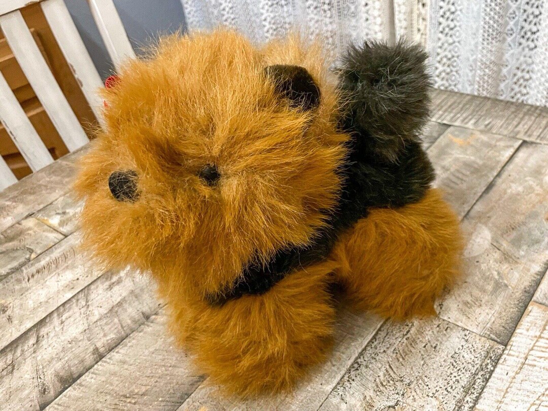 Vintage Gerber Precious Plush Yorkie Puppy Dog Wire Haired Stuffed 9” X ...