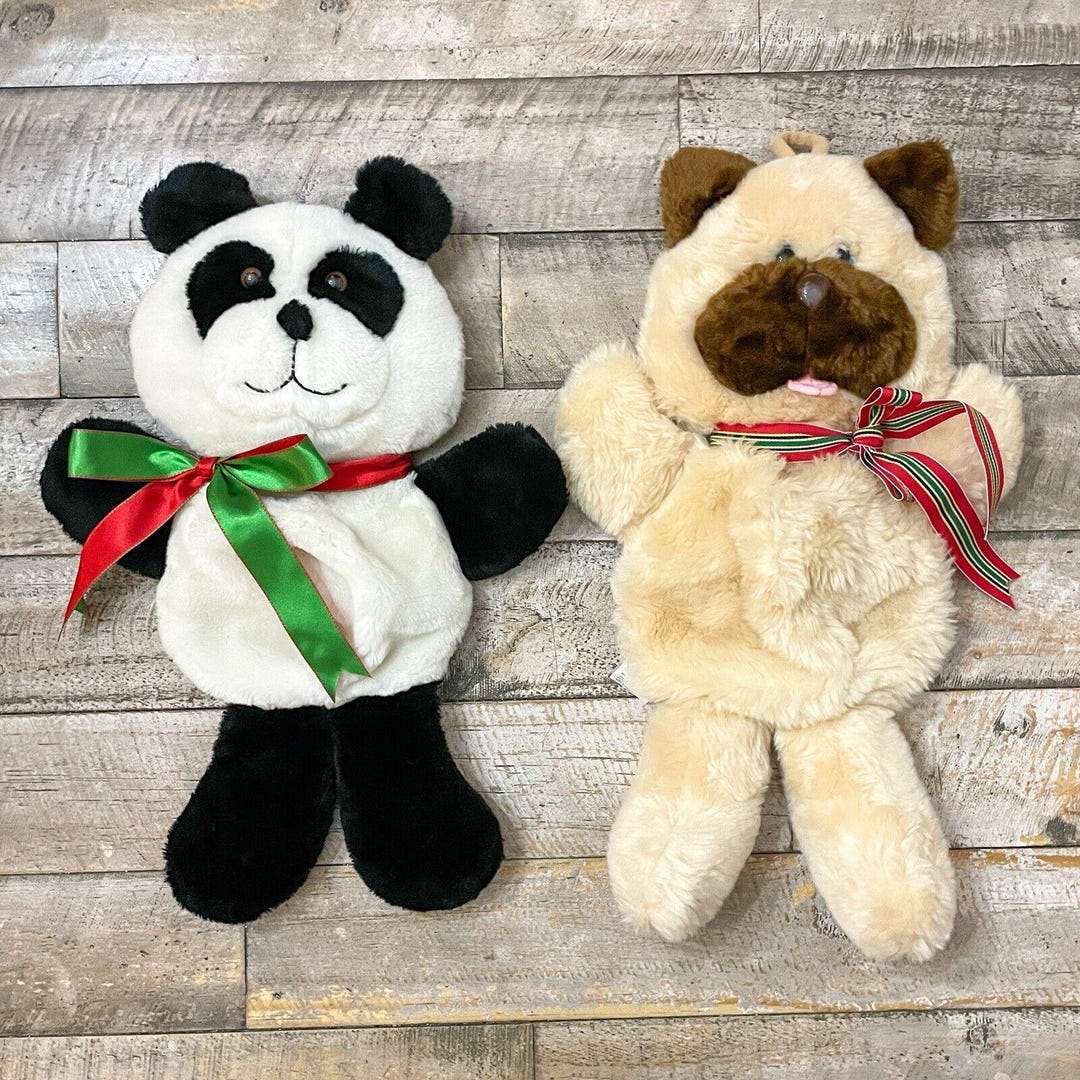 Hallmark Pocket Stuffables Plush Stocking Lot Siamese Cat Kitten ...