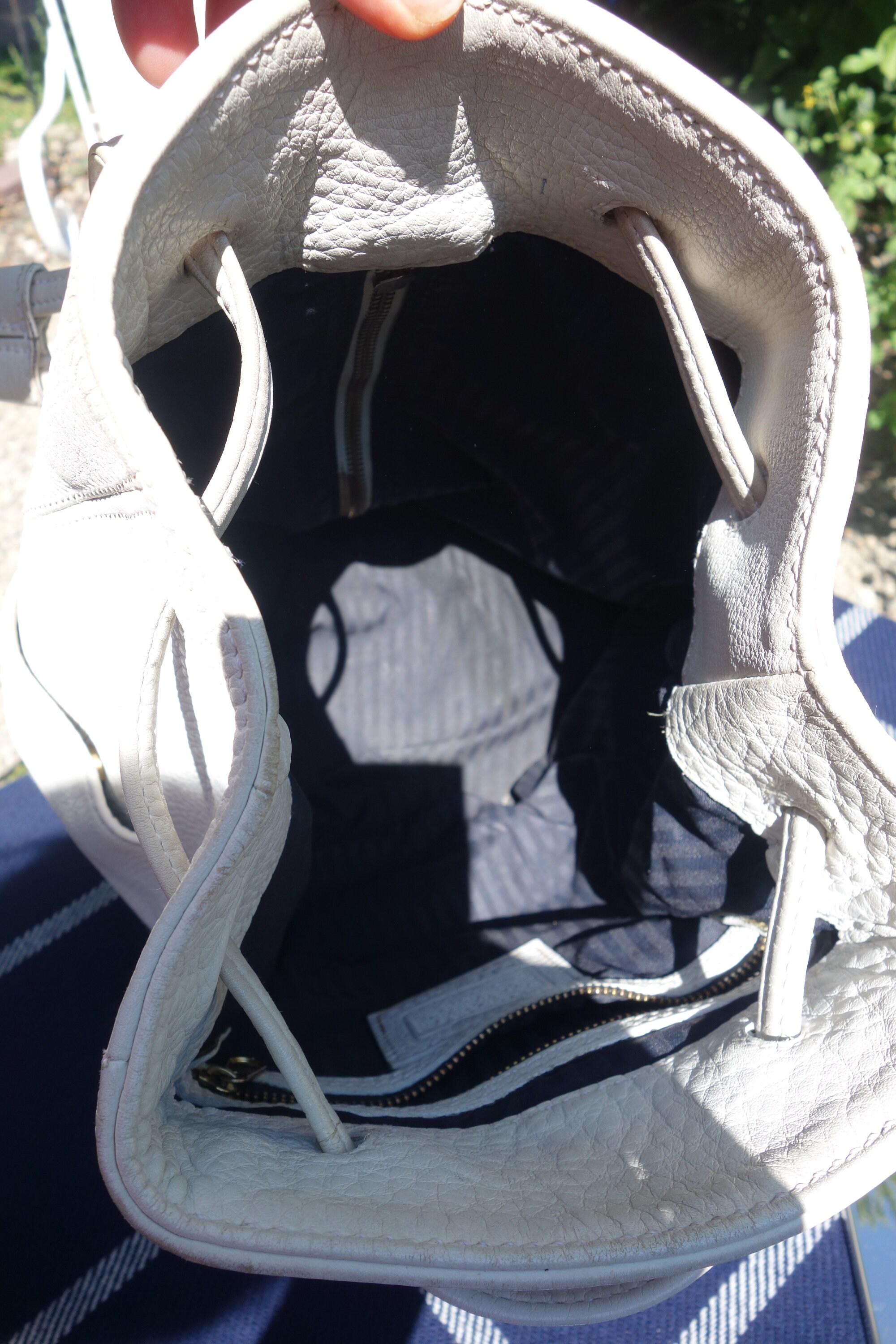 Vintage COACH Sling Natural Grain Pebbled Parchment Converts to ...