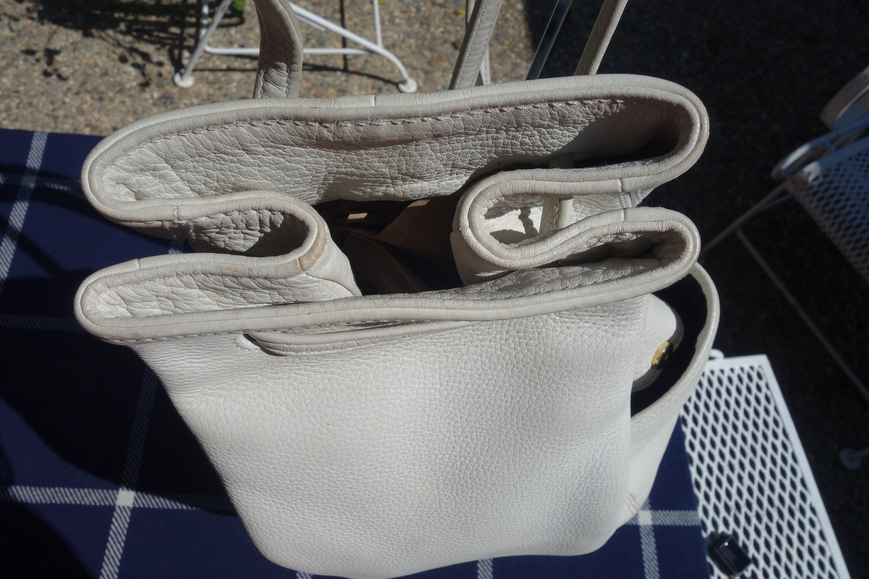 Vintage COACH Sling Natural Grain Pebbled Parchment Converts to ...