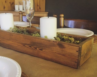 Wooden Box Centerpiece | Etsy