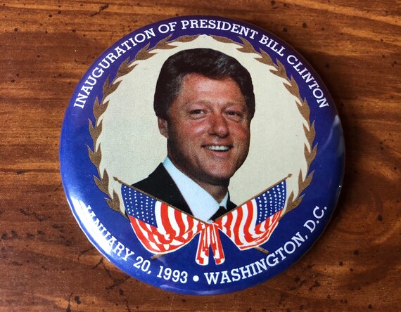 Bill Clinton 1993 Inauguration Pin | Etsy