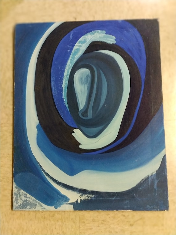 Vintage Original Abstract Art | Etsy