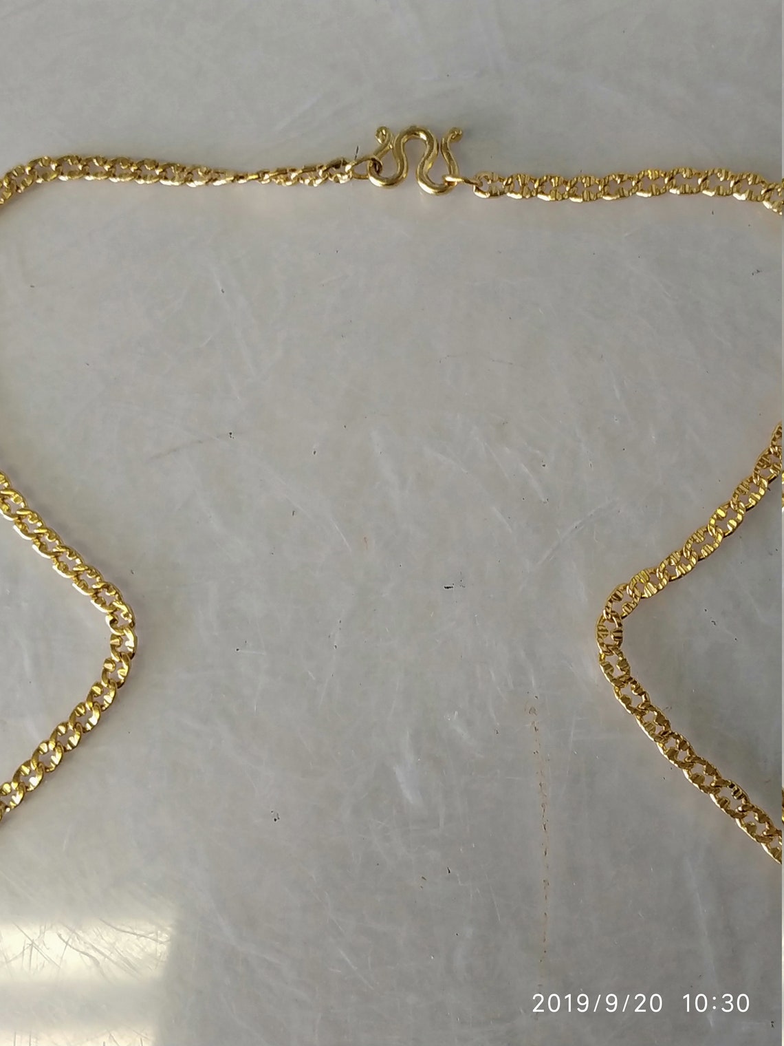 Beautiful Vintage Solid Pure Gold Asia Chain | Etsy