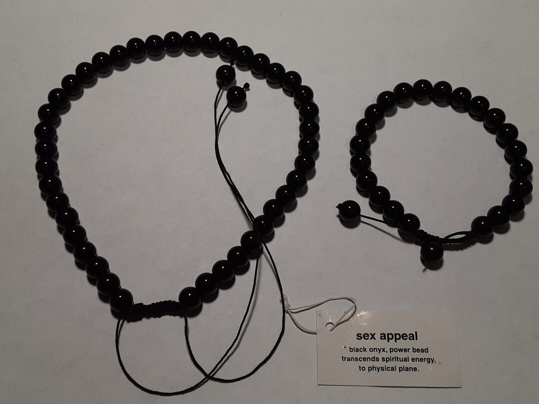 Pair of Healing Onyx Power Beads Transcends Spiritual Energy - Etsy
