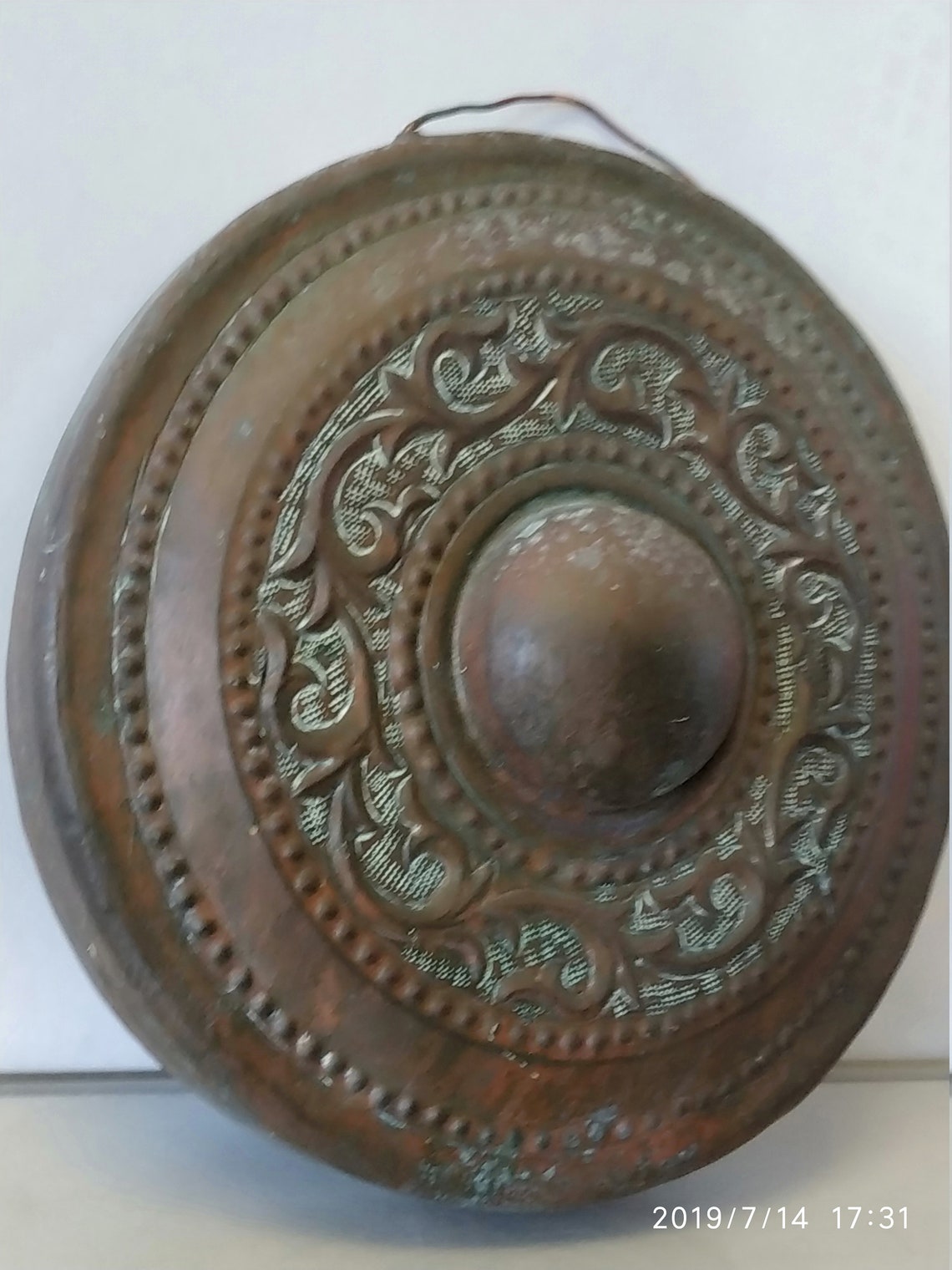 Old Indonesian Java Metal Agung Kulintang Hanging Gong Drum,8.25 ...