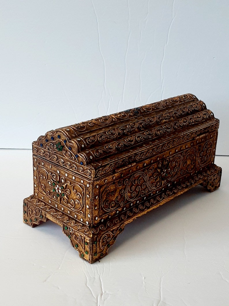 Vintage Thai Royal Buddhist Ceremonial Long Box,12.5"×5.5",collectors ...