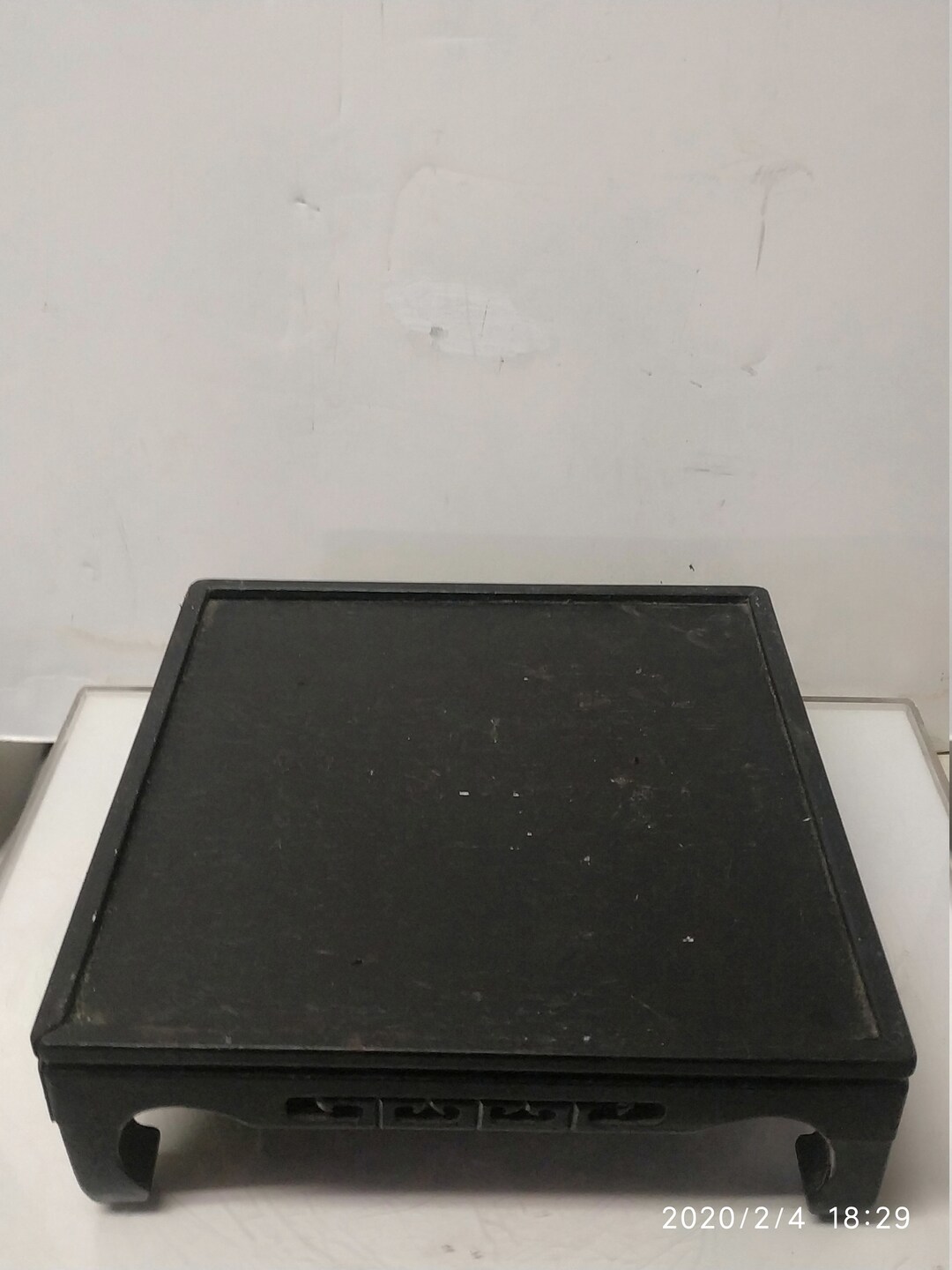 Vintage Old Chinese Wood Pottery Stand,9"x9"x3",collectors - Etsy