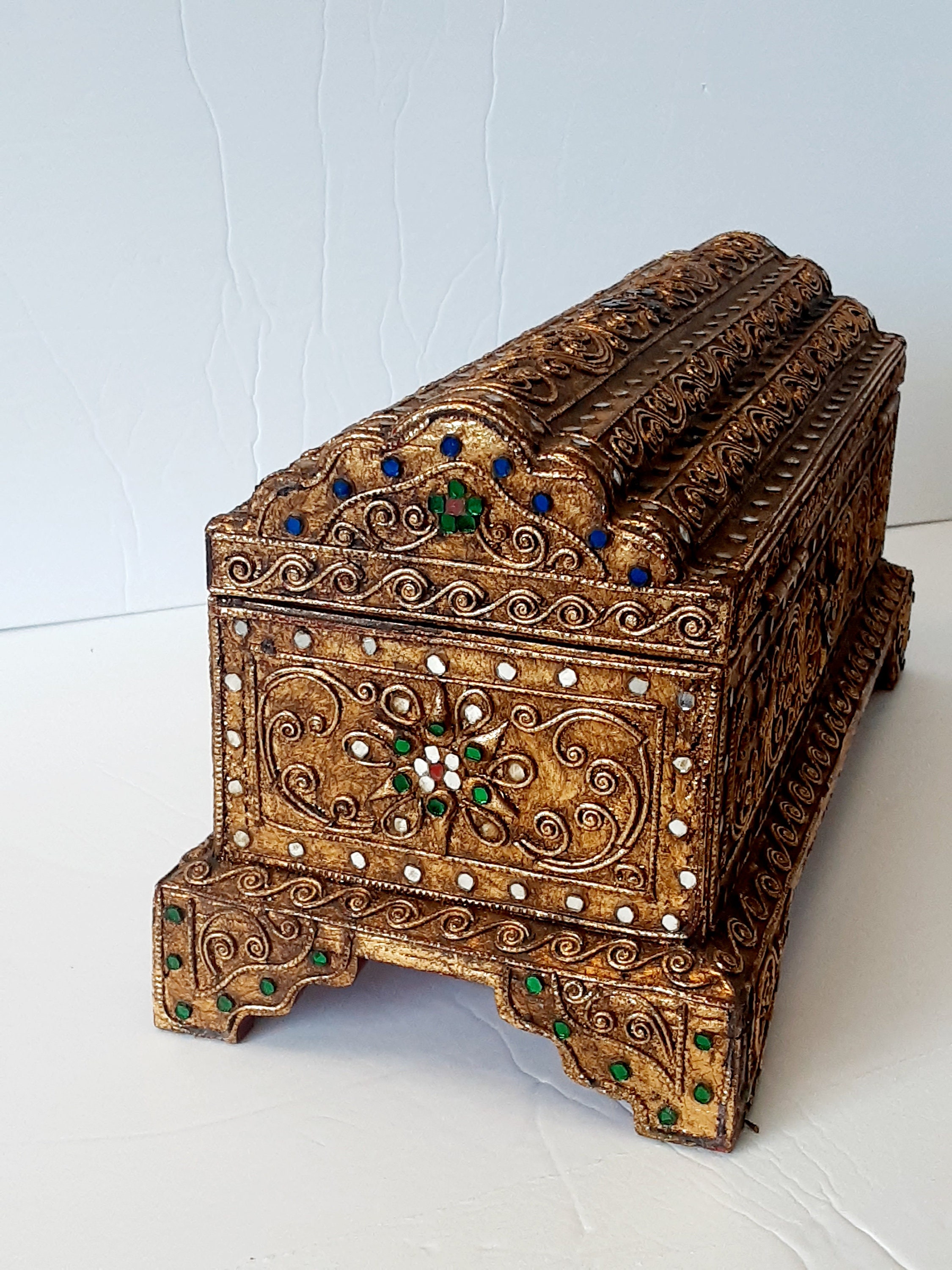 Vintage Thai Royal Buddhist Ceremonial Long Box,12.55.5,collectors - Etsy