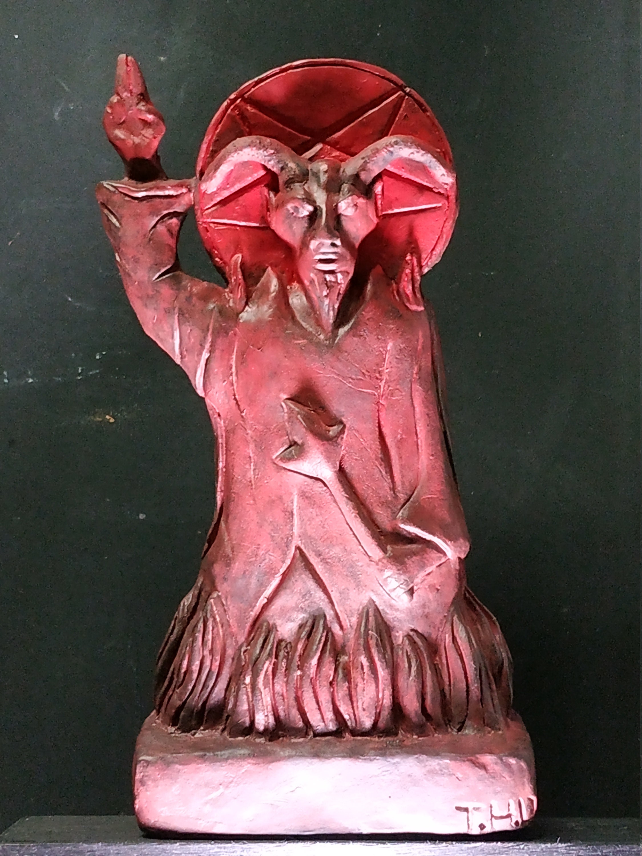 The Satanic Devil Dark Art Statue by Artist ting Hua Liu,11x6x2 ...